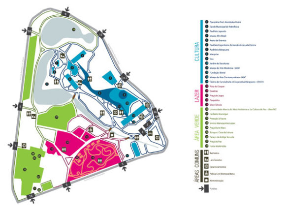 mapa - O maior arquivo sobre parques urbanos do Brasil
